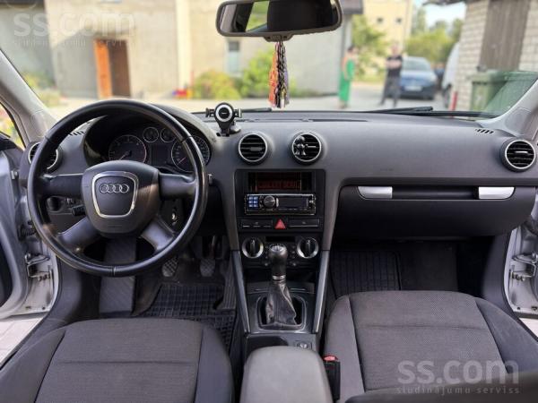 Grey Audi A3 2007 in Valmiera, with an engine capacity of 1.90 L and mileage of 313 thousand km for 2100 €, photo 10 on AUTOMOTO.COM.LV