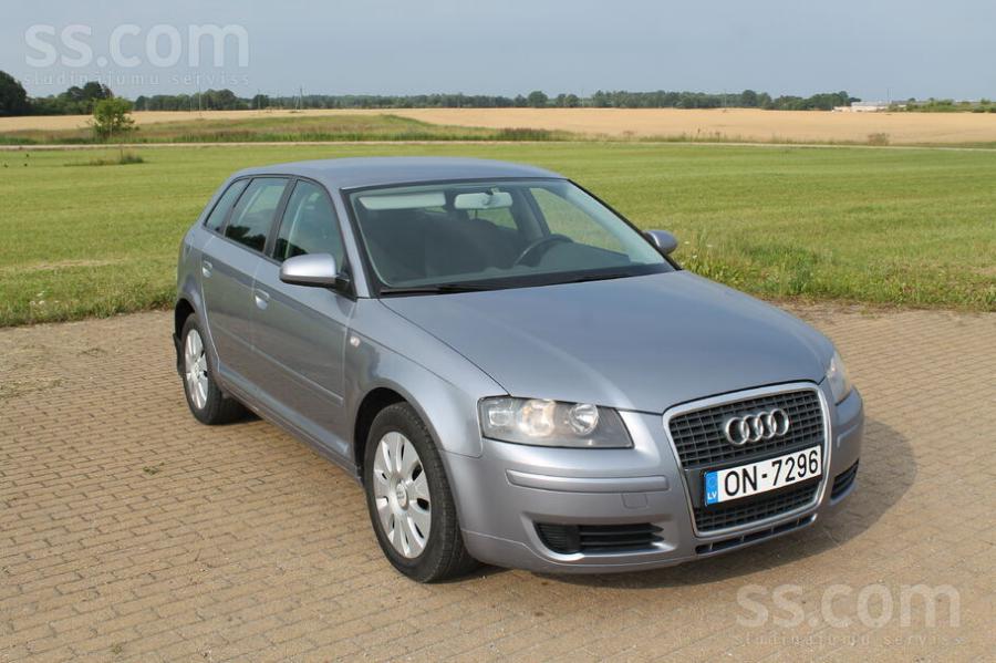Grey Audi A3 2007 in Saldus, with an engine capacity of 1.90 L and mileage of 211 thousand km for 2550 €, photo 1 on AUTOMOTO.COM.LV