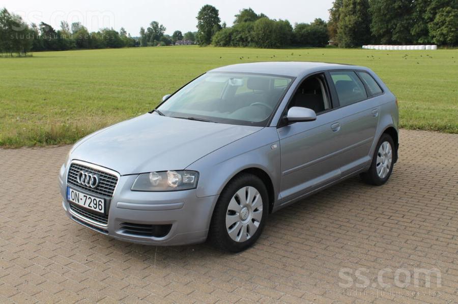 Grey Audi A3 2007 in Saldus, with an engine capacity of 1.90 L and mileage of 211 thousand km for 2550 €, photo 3 on AUTOMOTO.COM.LV