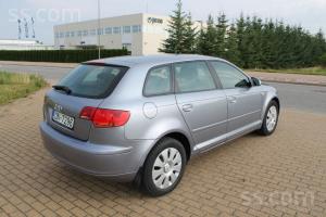 Grey Audi A3 2007 in Saldus, with an engine capacity of 1.90 L and mileage of 211 thousand km for 2550 €, photo 4 on AUTOMOTO.COM.LV