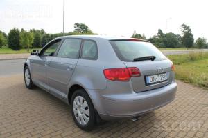 Grey Audi A3 2007 in Saldus, with an engine capacity of 1.90 L and mileage of 211 thousand km for 2550 €, photo 5 on AUTOMOTO.COM.LV