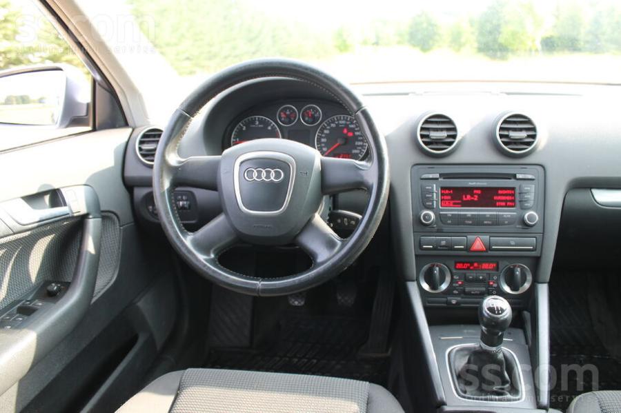 Grey Audi A3 2007 in Saldus, with an engine capacity of 1.90 L and mileage of 211 thousand km for 2550 €, photo 11 on AUTOMOTO.COM.LV