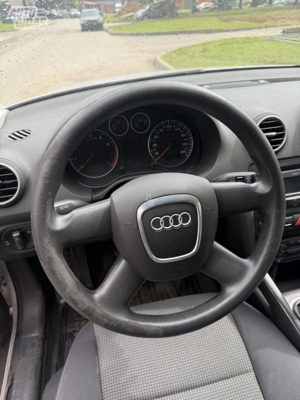 Grey Audi A3 2007 in Kaunas, with an engine capacity of 1.60 L and mileage of 268 thousand km for 2699 €, photo 7 on AUTOMOTO.COM.LV