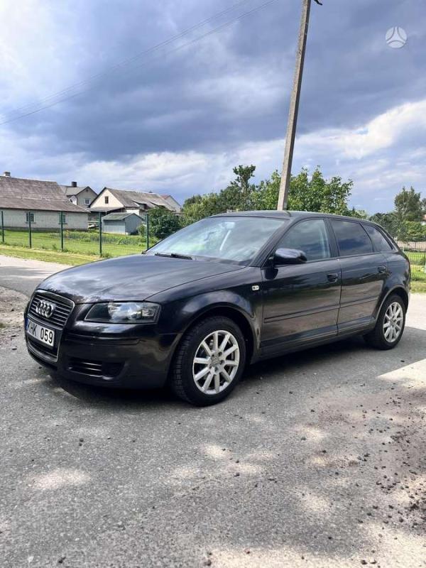 Pelēks Audi A3 2007 Viļņa, ar dzinēja tilpumu 1.90 L un nobraukumu 301 tūkst. km par 2600 €, foto 2 vietnē AUTOMOTO.COM.LV