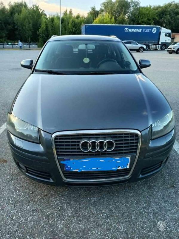 Grey Audi A3 2007 in Klaipeda, with an engine capacity of 1.60 L and mileage of 254 thousand km for 1900 €, photo 8 on AUTOMOTO.COM.LV
