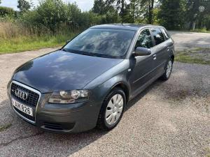 Grey Audi A3 2007 in Kazlu Ruda, with an engine capacity of 1.90 L and mileage of 357 thousand km for 2500 €, photo 3 on AUTOMOTO.COM.LV