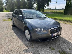 Grey Audi A3 2007 in Kazlu Ruda, with an engine capacity of 1.90 L and mileage of 357 thousand km for 2500 €, photo 4 on AUTOMOTO.COM.LV