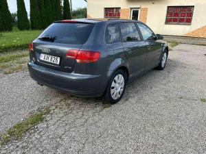 Grey Audi A3 2007 in Kazlu Ruda, with an engine capacity of 1.90 L and mileage of 357 thousand km for 2500 €, photo 8 on AUTOMOTO.COM.LV