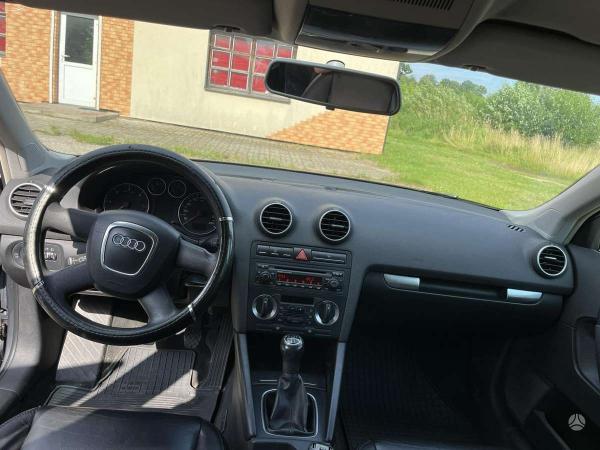 Grey Audi A3 2007 in Kazlu Ruda, with an engine capacity of 1.90 L and mileage of 357 thousand km for 2500 €, photo 8 on AUTOMOTO.COM.LV