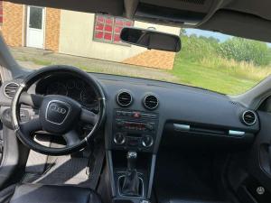 Grey Audi A3 2007 in Kazlu Ruda, with an engine capacity of 1.90 L and mileage of 357 thousand km for 2500 €, photo 9 on AUTOMOTO.COM.LV