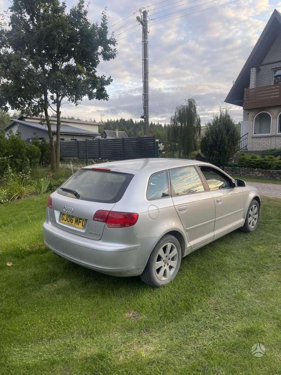 Grey Audi A3 2007 in Kaunas, with an engine capacity of 0.00 L and mileage of 244 thousand km for 1300 €, photo 5 on AUTOMOTO.COM.LV