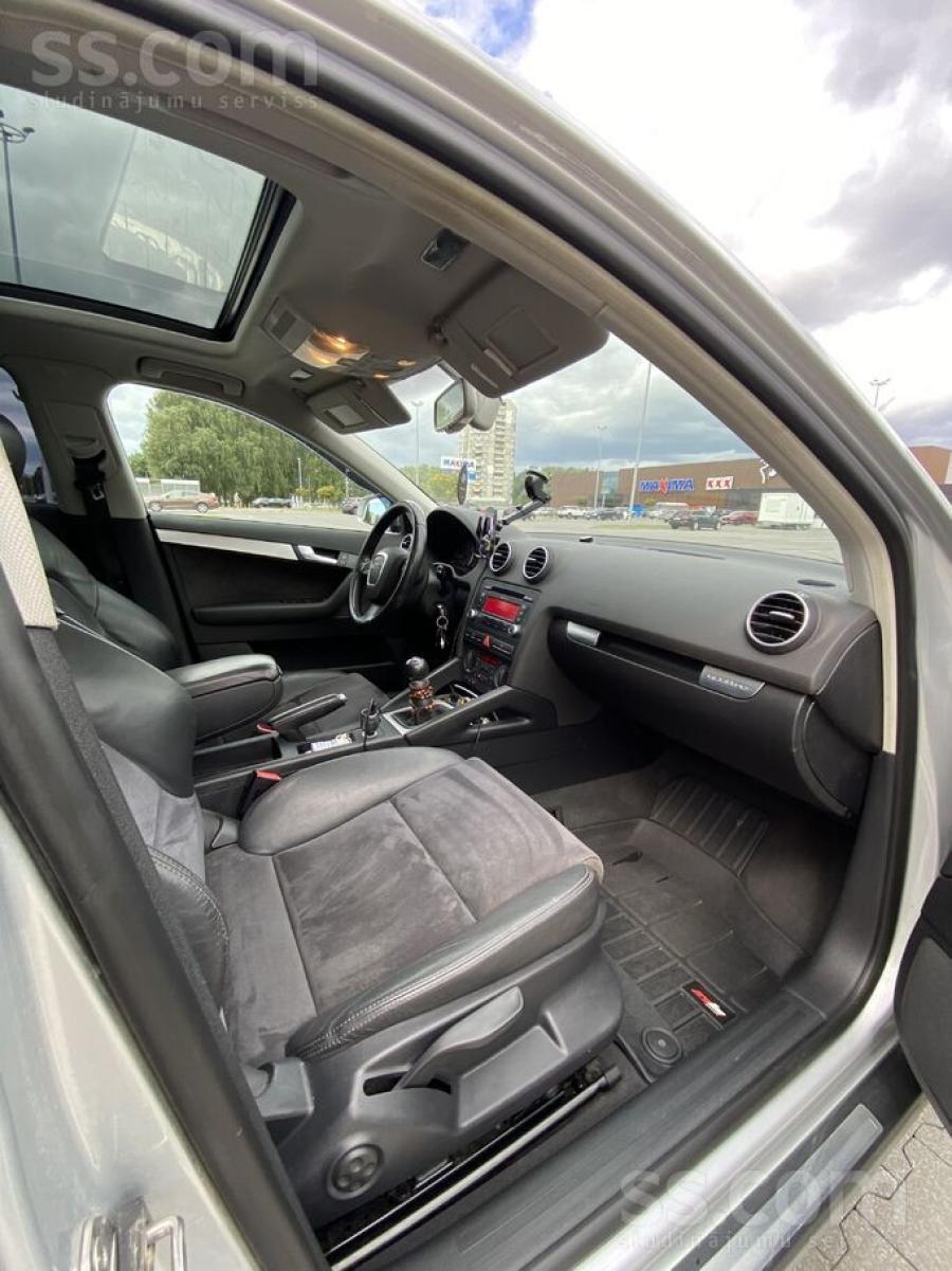 Grey Audi A3 2007 in Riga, with an engine capacity of 2.00 L and mileage of 0 thousand km for 3790 €, photo 8 on AUTOMOTO.COM.LV