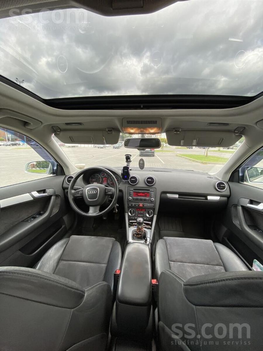Grey Audi A3 2007 in Riga, with an engine capacity of 2.00 L and mileage of 0 thousand km for 3790 €, photo 9 on AUTOMOTO.COM.LV