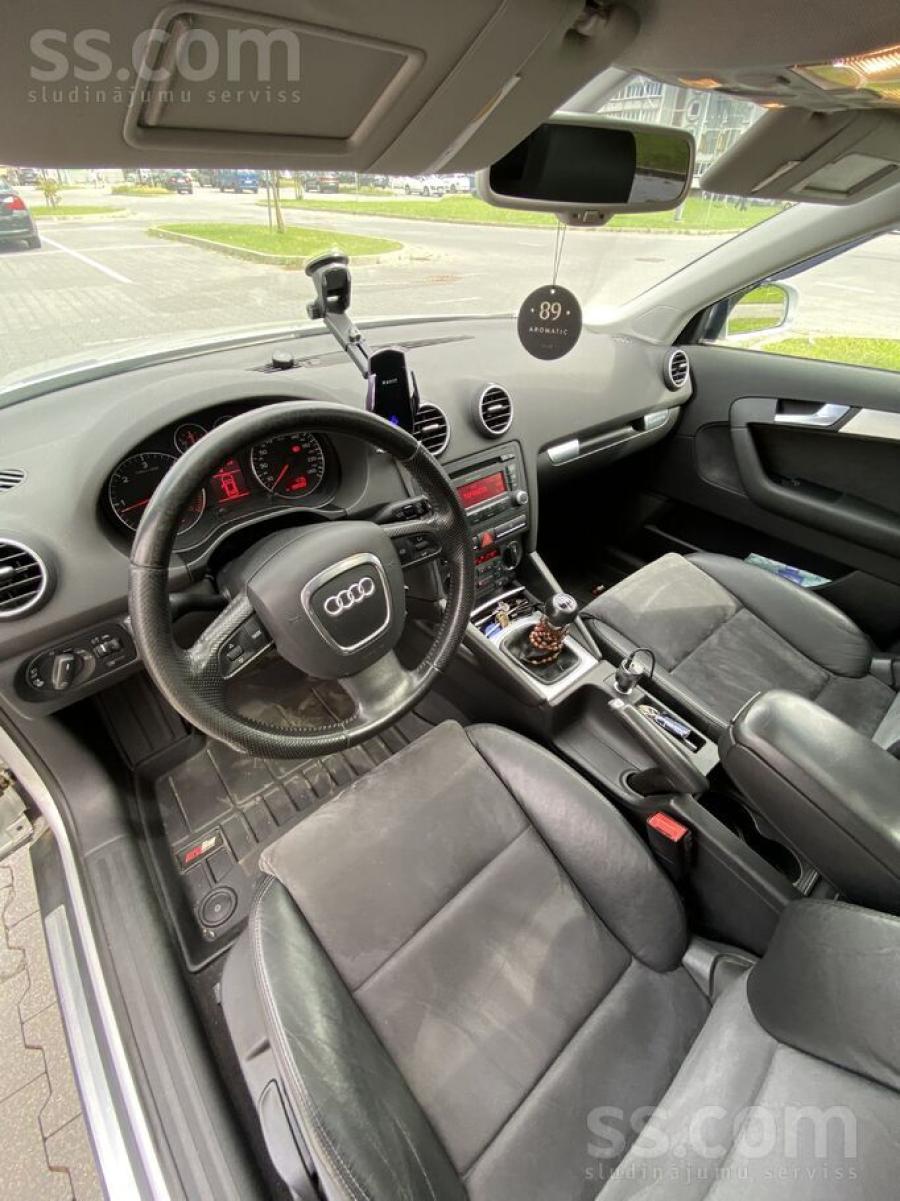 Grey Audi A3 2007 in Riga, with an engine capacity of 2.00 L and mileage of 0 thousand km for 3790 €, photo 12 on AUTOMOTO.COM.LV