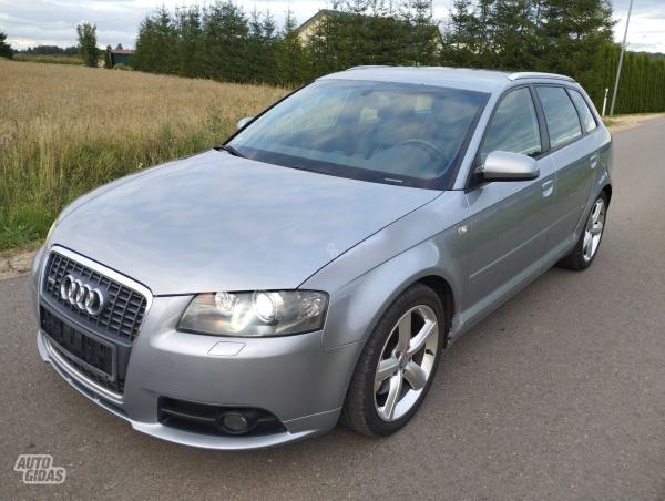 Pelēks Audi A3 2007 Viļņa, ar dzinēja tilpumu 2.00 L un nobraukumu 229 tūkst. km par 3850 €, foto 3 vietnē AUTOMOTO.COM.LV