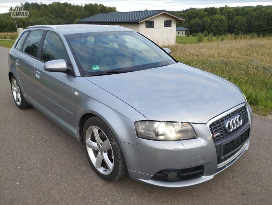 Grey Audi A3 2007 in Vilnius, with an engine capacity of 2.00 L and mileage of 229 thousand km for 3950 €, photo 6 on AUTOMOTO.COM.LV