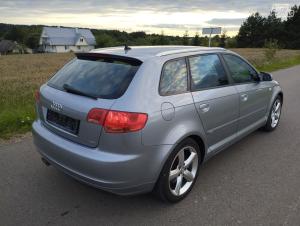 Grey Audi A3 2007 in Vilnius, with an engine capacity of 2.00 L and mileage of 229 thousand km for 3950 €, photo 8 on AUTOMOTO.COM.LV