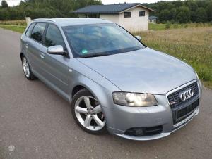 Pelēks Audi A3 2007 Viļņa, ar dzinēja tilpumu 2.00 L un nobraukumu 229 tūkst. km par 3950 €, foto  vietnē AUTOMOTO.COM.LV