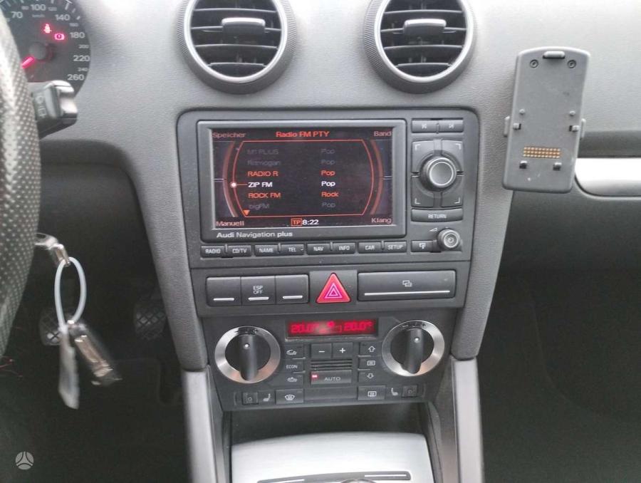 Pelēks Audi A3 2007 Viļņa, ar dzinēja tilpumu 2.00 L un nobraukumu 229 tūkst. km par 3950 €, foto 15 vietnē AUTOMOTO.COM.LV