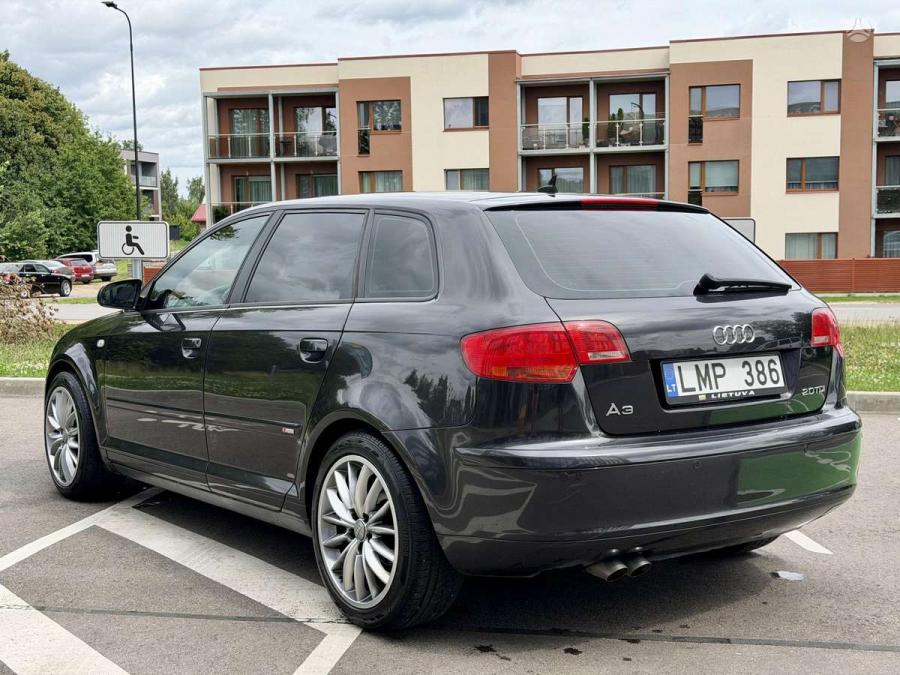 Pelēks Audi A3 2007 Viļņa, ar dzinēja tilpumu 1.97 L un nobraukumu 250 tūkst. km par 3500 €, foto 6 vietnē AUTOMOTO.COM.LV