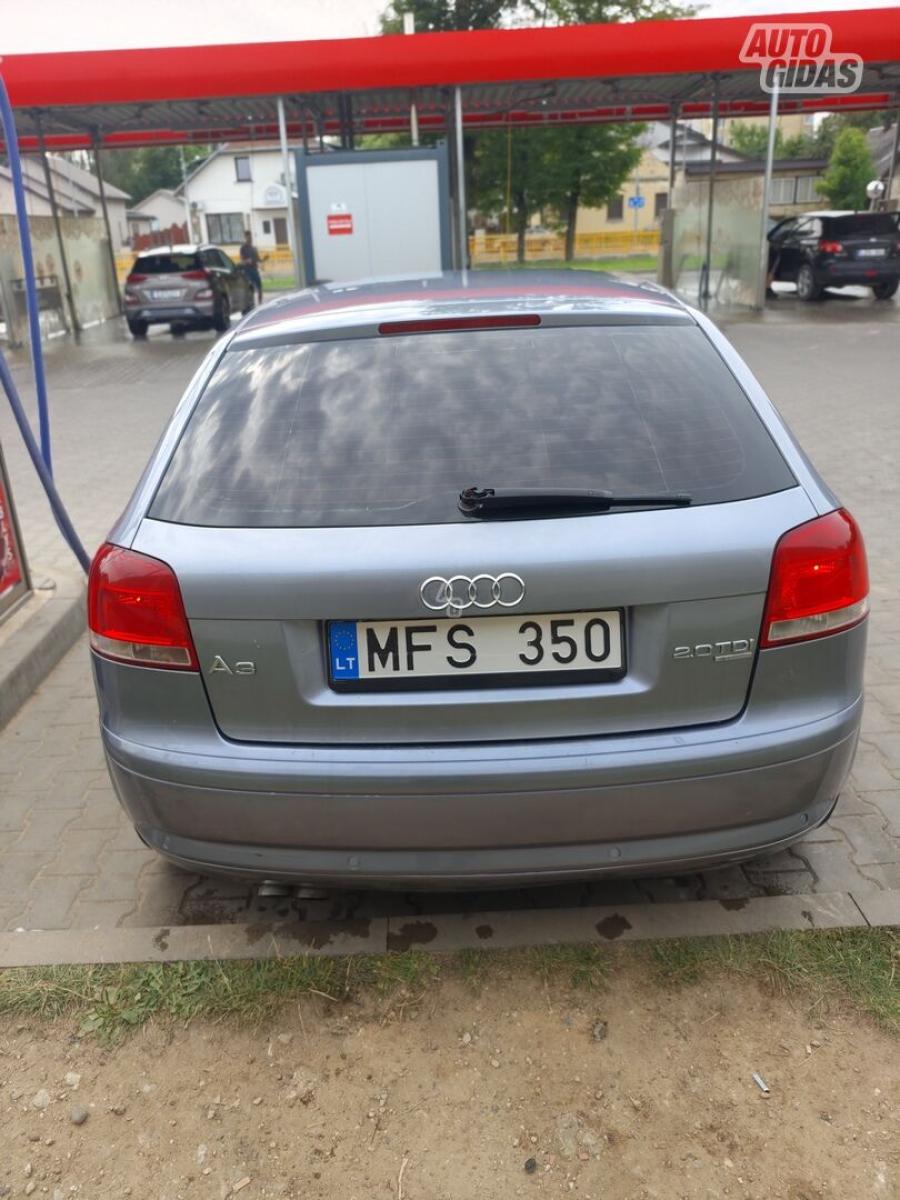 Grey Audi A3 2007 in Trakai, with an engine capacity of 2.00 L and mileage of 305 thousand km for 3500 €, photo 7 on AUTOMOTO.COM.LV