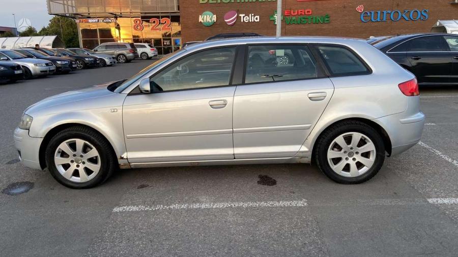 Pelēks Audi A3 2007 Marijampole, ar dzinēja tilpumu 1.90 L un nobraukumu 491 tūkst. km par 1400 €, foto 3 vietnē AUTOMOTO.COM.LV