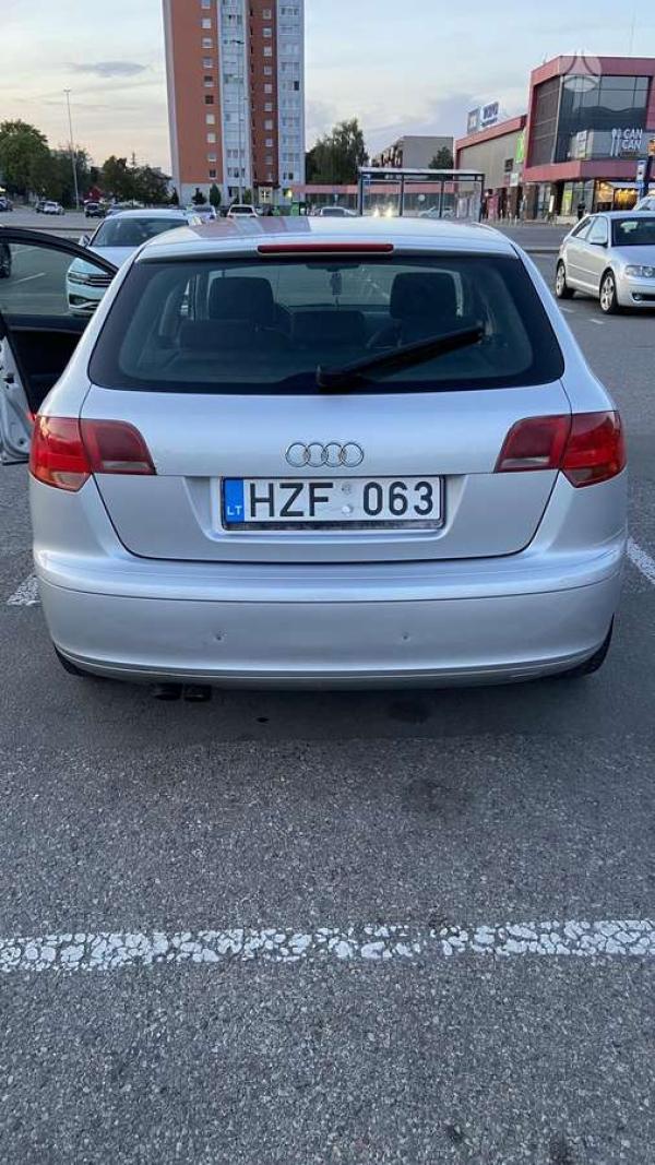 Grey Audi A3 2007 in Marijampole, with an engine capacity of 1.90 L and mileage of 491 thousand km for 1400 €, photo 5 on AUTOMOTO.COM.LV