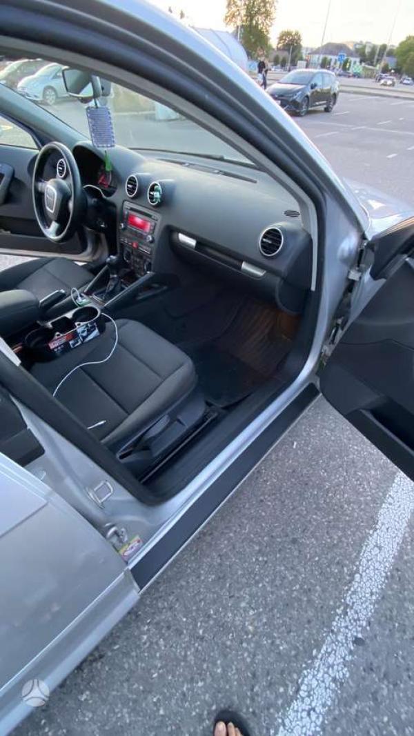 Grey Audi A3 2007 in Marijampole, with an engine capacity of 1.90 L and mileage of 491 thousand km for 1400 €, photo 9 on AUTOMOTO.COM.LV