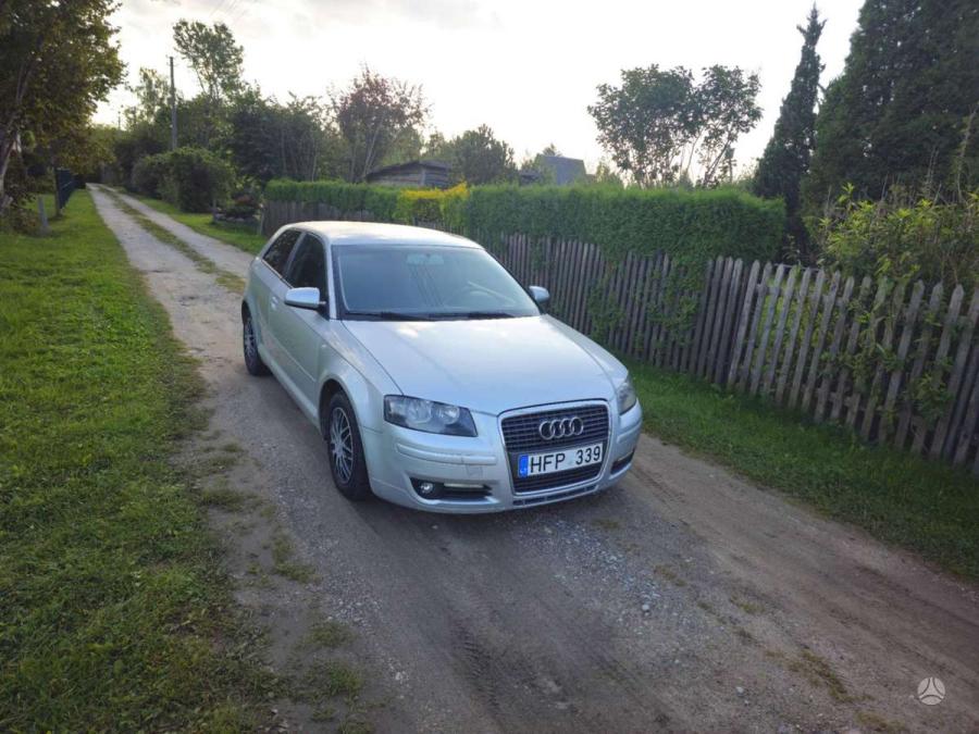 Grey Audi A3 2007 in Kaunas, with an engine capacity of 1.90 L and mileage of 212 thousand km for 1650 €, photo 1 on AUTOMOTO.COM.LV