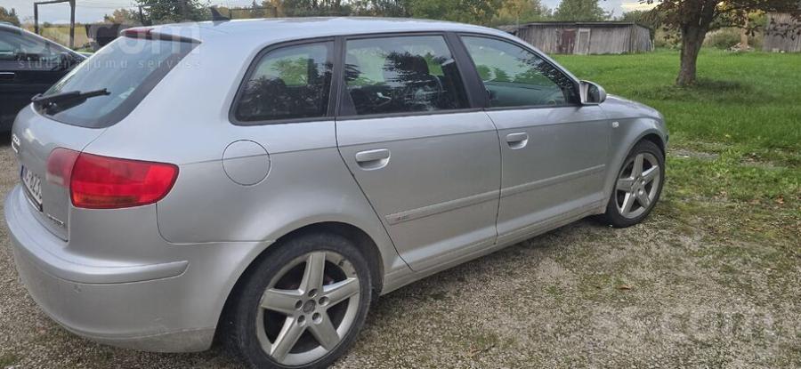 Grey Audi A3 2007 in Rezekne, with an engine capacity of 2.00 L and mileage of 310 thousand km for 3300 €, photo 4 on AUTOMOTO.COM.LV