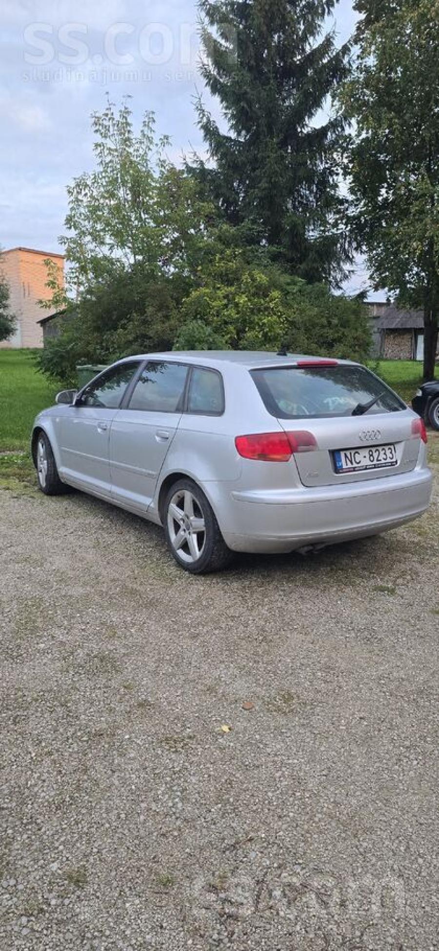 Grey Audi A3 2007 in Rezekne, with an engine capacity of 2.00 L and mileage of 310 thousand km for 3300 €, photo 5 on AUTOMOTO.COM.LV