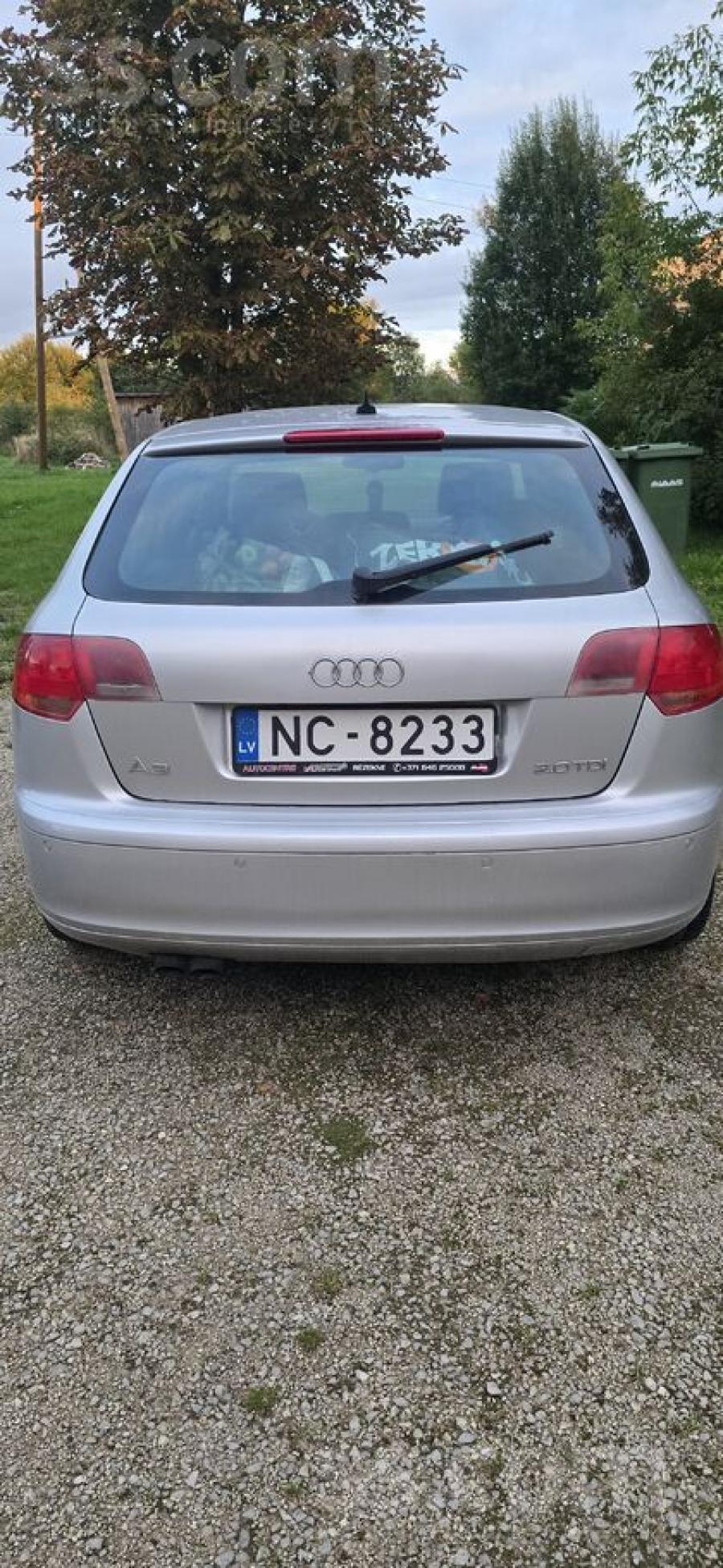 Grey Audi A3 2007 in Rezekne, with an engine capacity of 2.00 L and mileage of 310 thousand km for 3300 €, photo 6 on AUTOMOTO.COM.LV