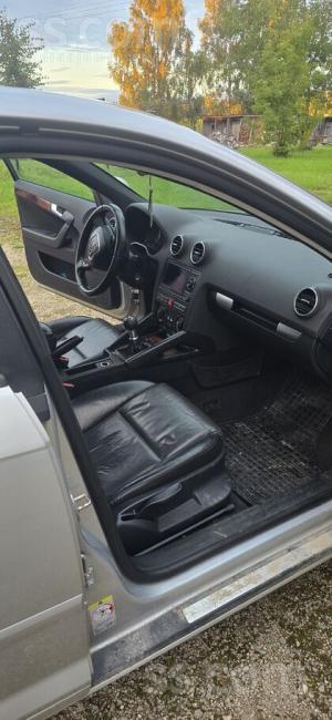 Grey Audi A3 2007 in Rezekne, with an engine capacity of 2.00 L and mileage of 310 thousand km for 3300 €, photo 10 on AUTOMOTO.COM.LV