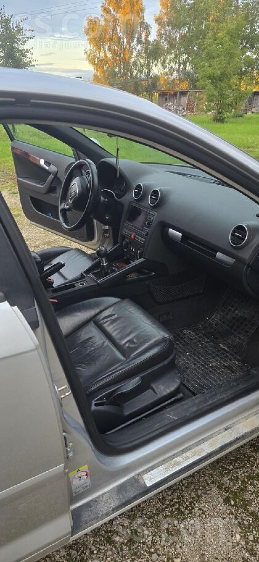 Grey Audi A3 2007 in Rezekne, with an engine capacity of 2.00 L and mileage of 310 thousand km for 3300 €, photo 10 on AUTOMOTO.COM.LV