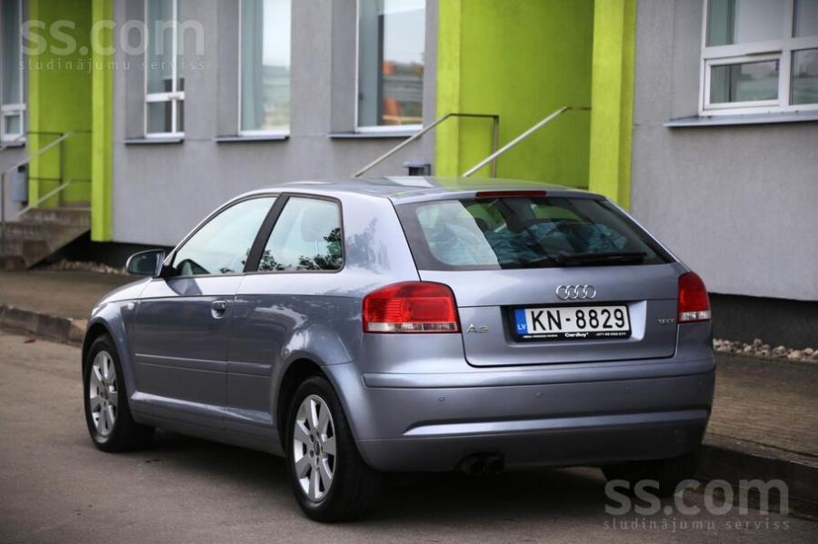 Grey Audi A3 2007 in Riga, with an engine capacity of 1.80 L and mileage of 243 thousand km for 3495 €, photo 6 on AUTOMOTO.COM.LV