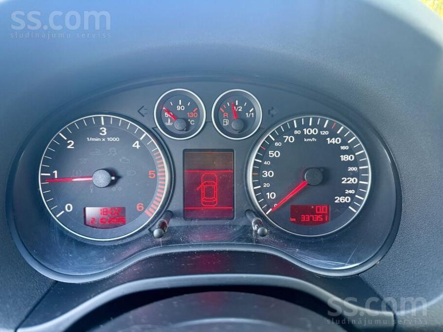 Grey Audi A3 2007 in Riga, with an engine capacity of 1.90 L and mileage of 0 thousand km for 2750 €, photo 9 on AUTOMOTO.COM.LV