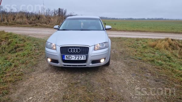Grey Audi A3 2008 in Gulbene, with an engine capacity of 2.00 L and mileage of 378 thousand km for 3250 €, photo 1 on AUTOMOTO.COM.LV