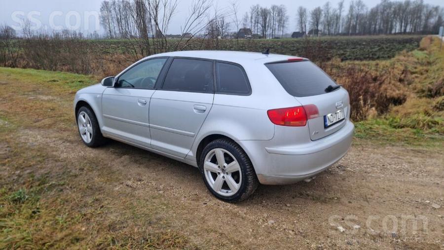 Grey Audi A3 2008 in Gulbene, with an engine capacity of 2.00 L and mileage of 378 thousand km for 3250 €, photo 3 on AUTOMOTO.COM.LV