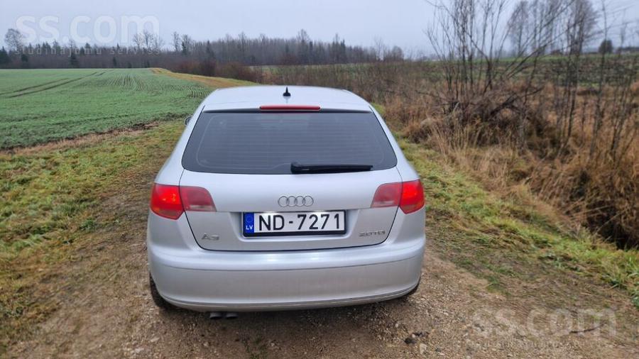 Grey Audi A3 2008 in Gulbene, with an engine capacity of 2.00 L and mileage of 378 thousand km for 3250 €, photo 4 on AUTOMOTO.COM.LV