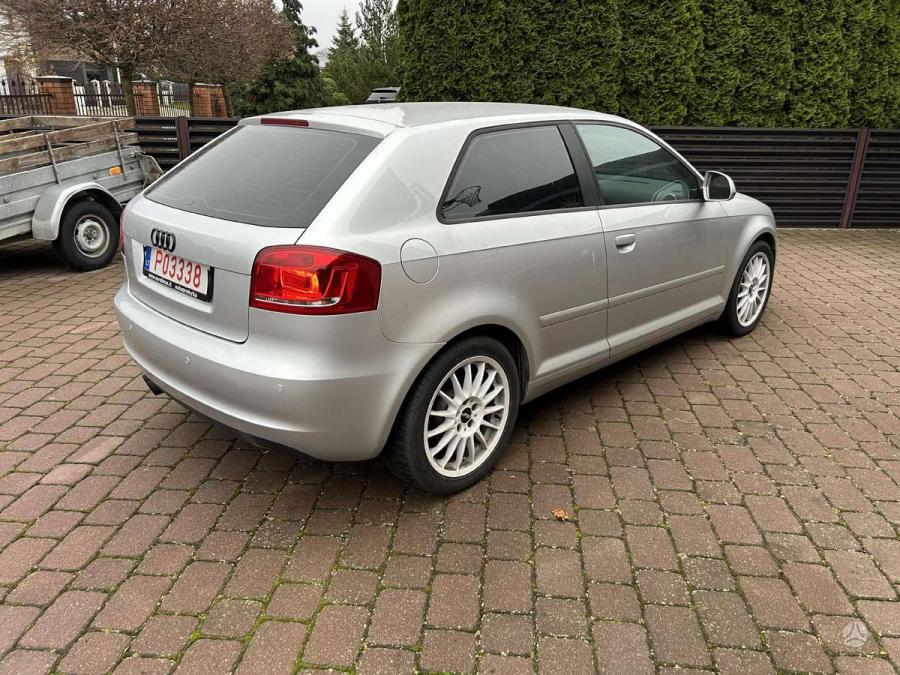 Pelēks Audi A3 2008 Kauņa, ar dzinēja tilpumu 1.98 L un nobraukumu 202 tūkst. km par 5880 €, foto 2 vietnē AUTOMOTO.COM.LV