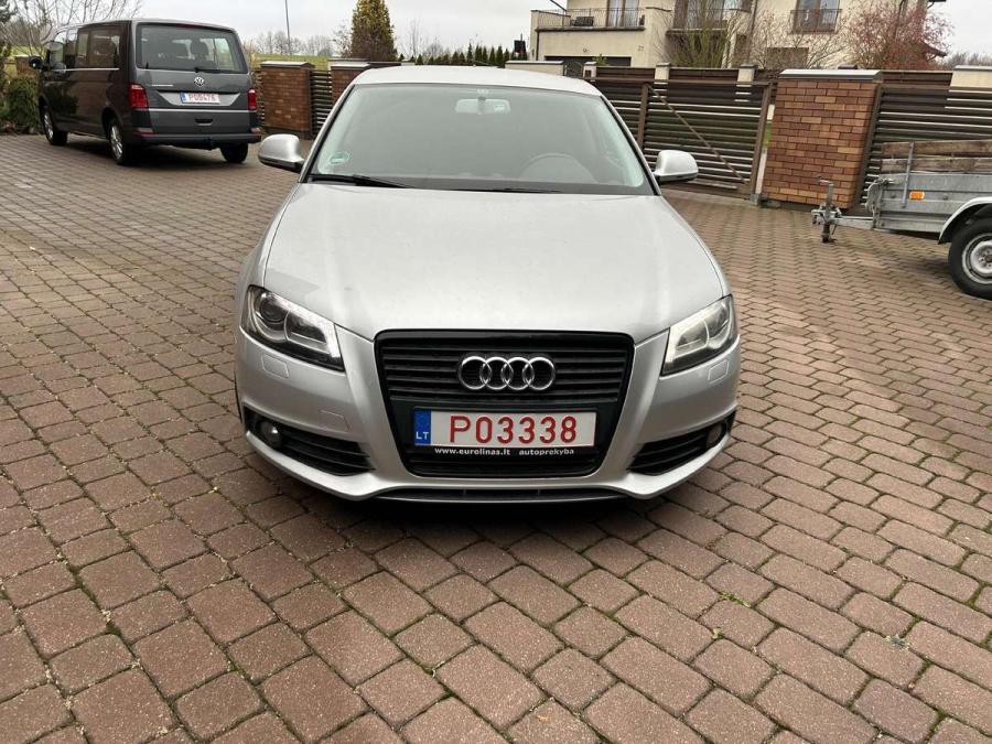 Pelēks Audi A3 2008 Kauņa, ar dzinēja tilpumu 1.98 L un nobraukumu 202 tūkst. km par 5880 €, foto 3 vietnē AUTOMOTO.COM.LV