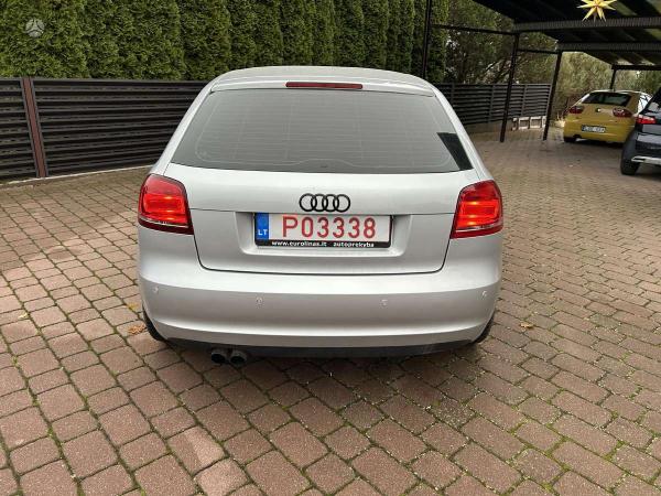 Pelēks Audi A3 2008 Kauņa, ar dzinēja tilpumu 1.98 L un nobraukumu 202 tūkst. km par 5880 €, foto 4 vietnē AUTOMOTO.COM.LV
