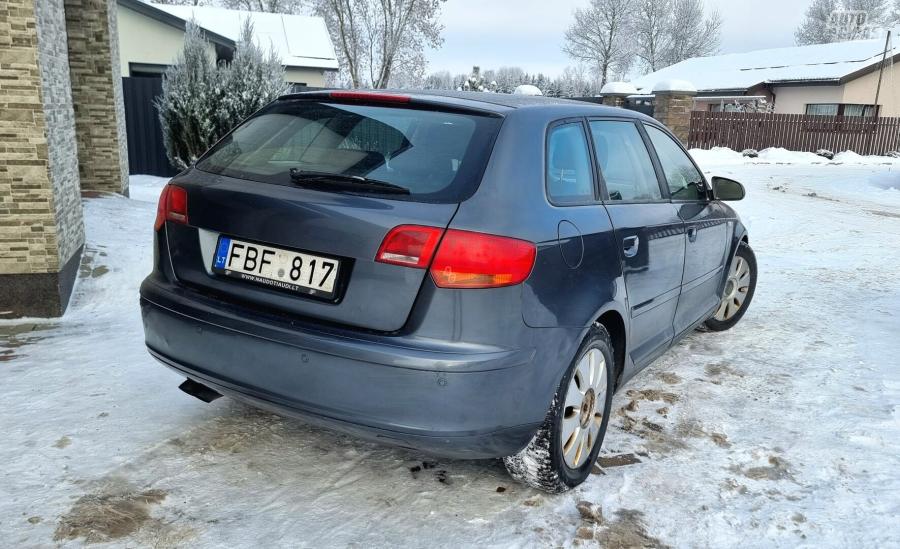 Grey Audi A3 2008 in Jonava, with an engine capacity of 2.00 L and mileage of 500 thousand km for 1950 €, photo 8 on AUTOMOTO.COM.LV