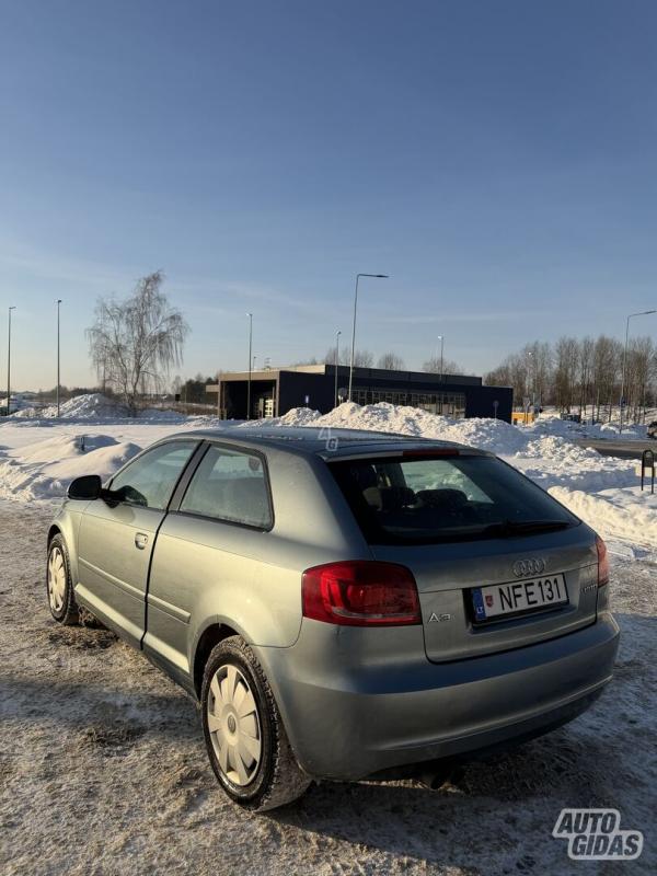 Grey Audi A3 2008 in Vilnius, with an engine capacity of 1.90 L and mileage of 267 thousand km for 2500 €, photo 3 on AUTOMOTO.COM.LV