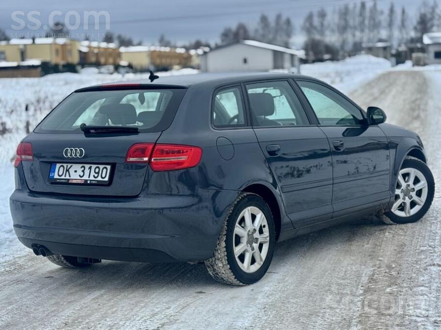 Grey Audi A3 2008 in Riga, with an engine capacity of 2.00 L and mileage of 266 thousand km for 4250 €, photo 6 on AUTOMOTO.COM.LV