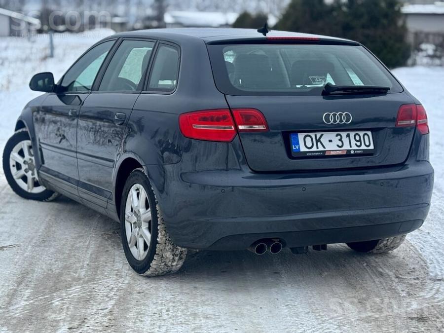 Grey Audi A3 2008 in Riga, with an engine capacity of 2.00 L and mileage of 266 thousand km for 4250 €, photo 7 on AUTOMOTO.COM.LV