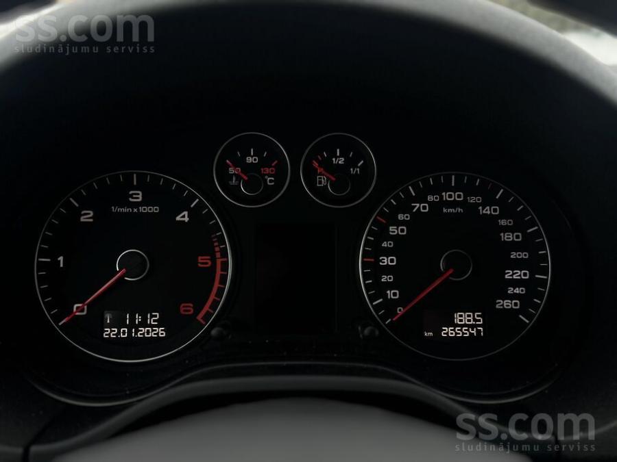 Grey Audi A3 2008 in Riga, with an engine capacity of 2.00 L and mileage of 266 thousand km for 4250 €, photo 22 on AUTOMOTO.COM.LV