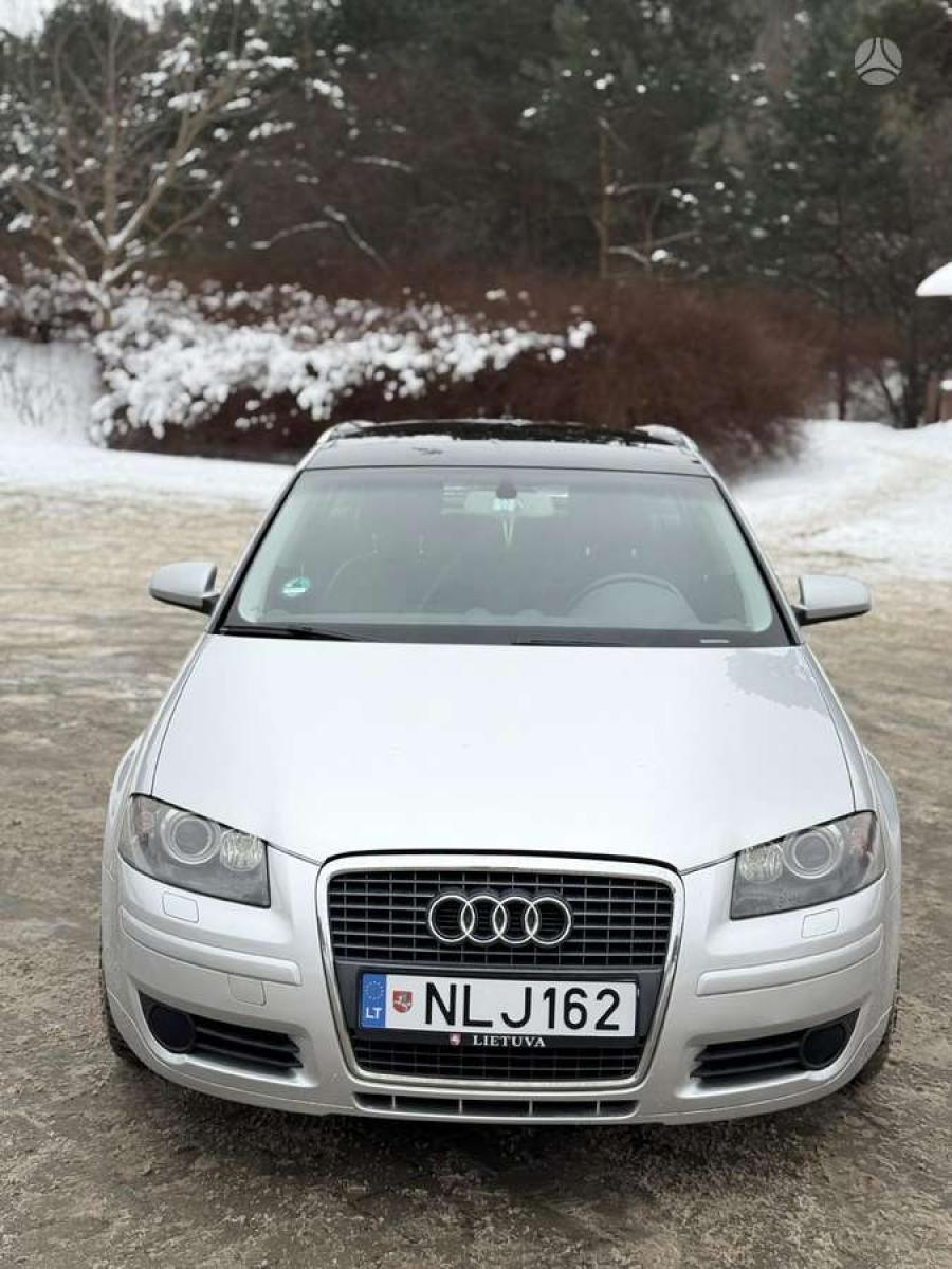 Grey Audi A3 2008 in Vilnius, with an engine capacity of 1.90 L and mileage of 288 thousand km for 3900 €, photo 3 on AUTOMOTO.COM.LV