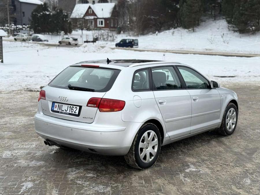Grey Audi A3 2008 in Vilnius, with an engine capacity of 1.90 L and mileage of 288 thousand km for 3900 €, photo 5 on AUTOMOTO.COM.LV
