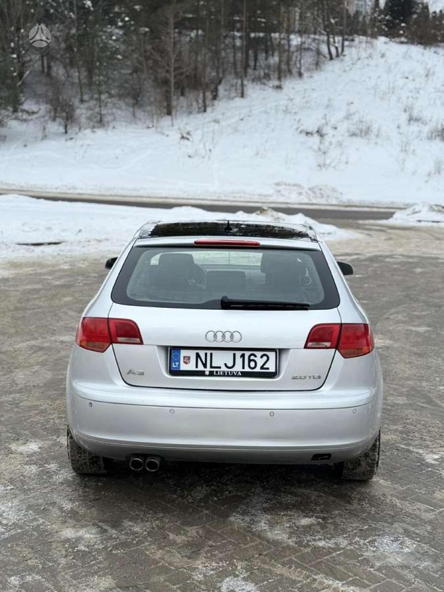 Grey Audi A3 2008 in Vilnius, with an engine capacity of 1.90 L and mileage of 288 thousand km for 3900 €, photo 6 on AUTOMOTO.COM.LV